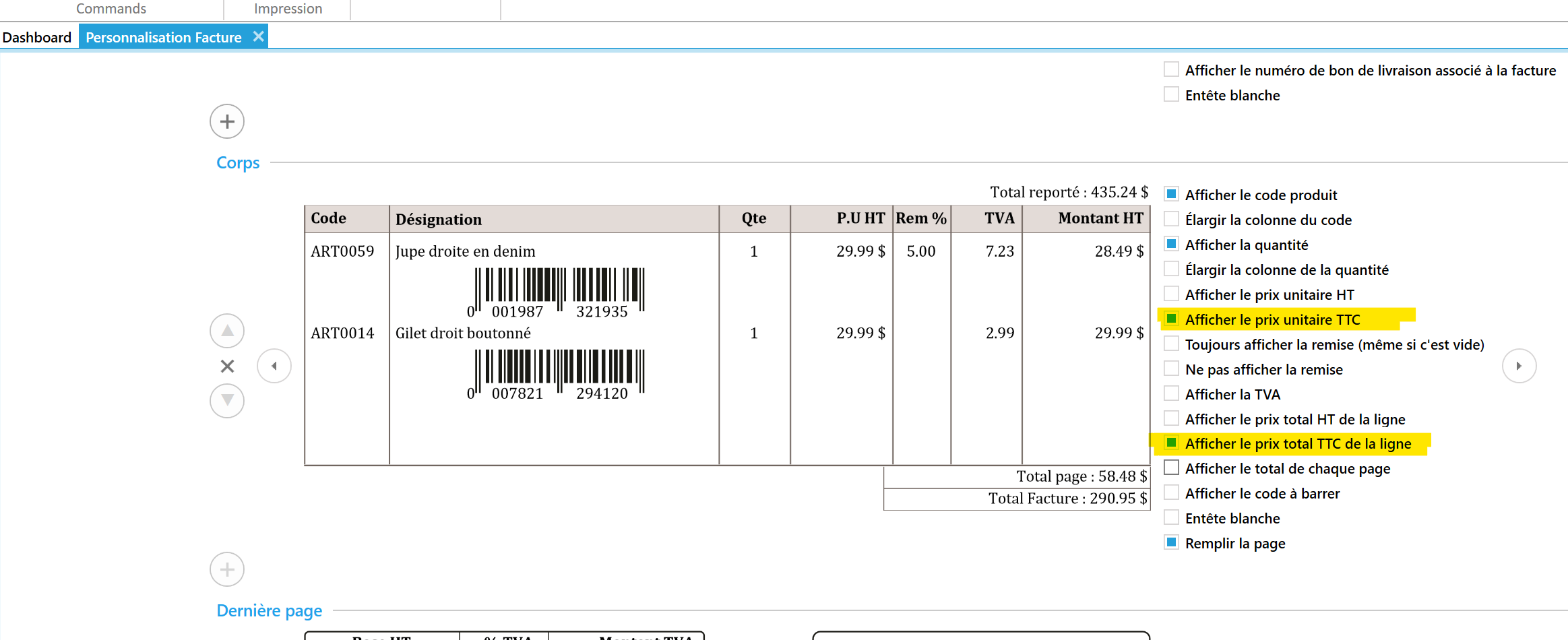 Comment travailler avec le prix TTC seulement? | Documentation Klick Stock